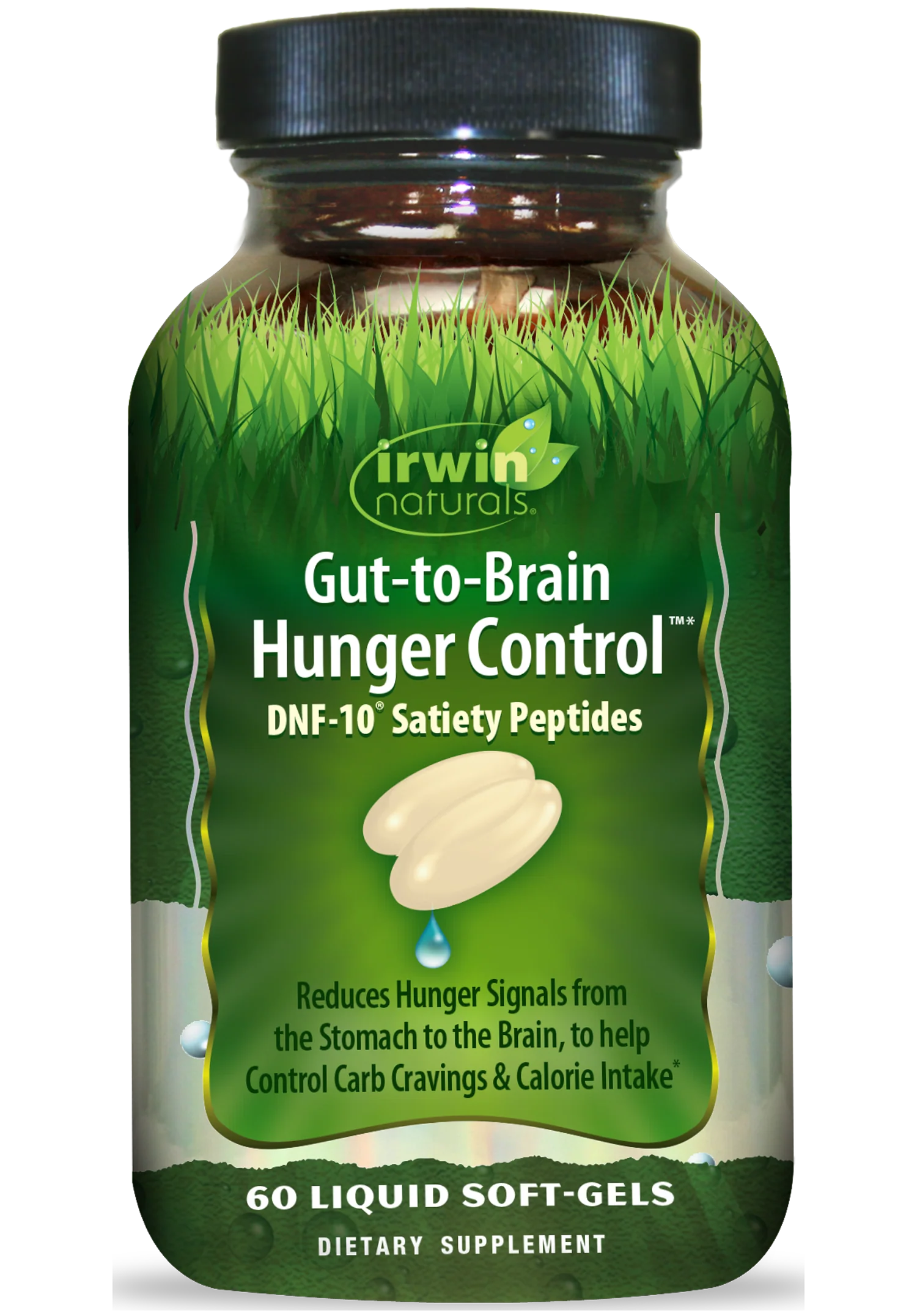 IRWIN NATURALS Gut-To-Brain Hunger Control, 60 Liquid Soft-Gels ...