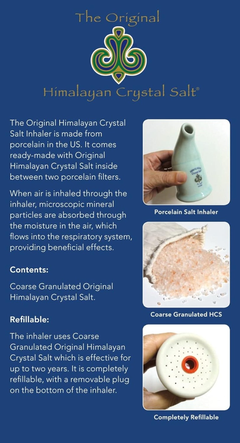 Original Himalayan Crystal Salt Inhaler – Natures Health Shoppe